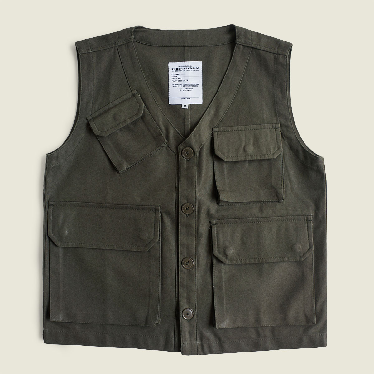 Ace-1 Military Vest - Olive - Timechine Co.