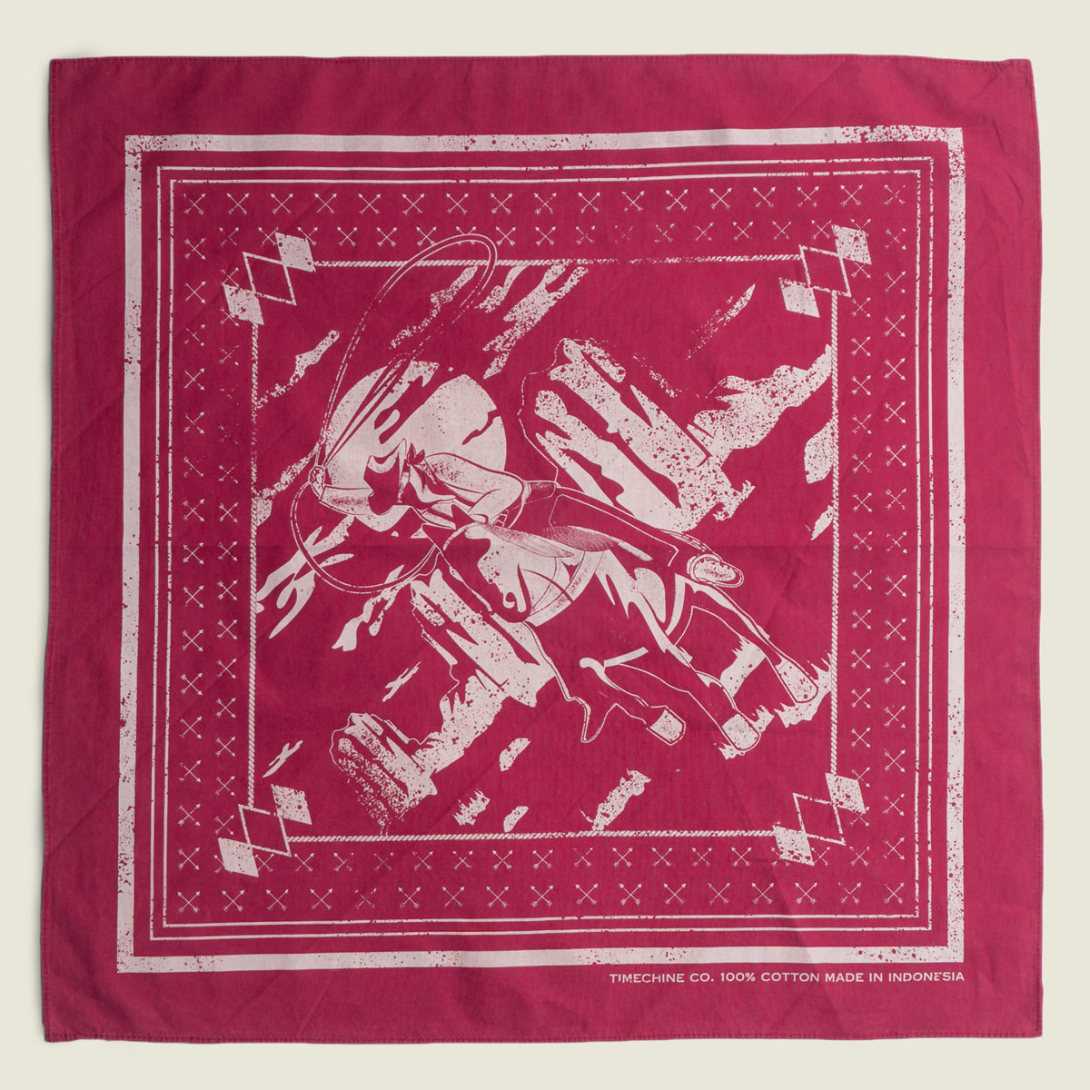 Wild West Swashbuckler Bandana - Vintage Red - Timechine Co.
