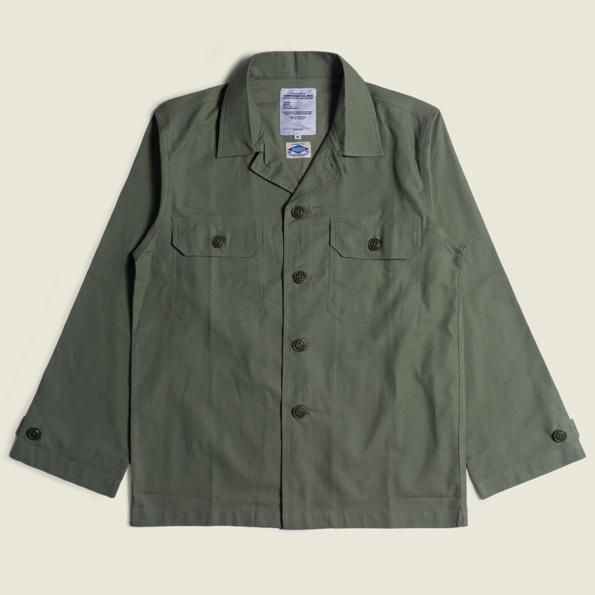 TP-107 Type 2 Utility Shirt - Light Olive - Timechine Co.